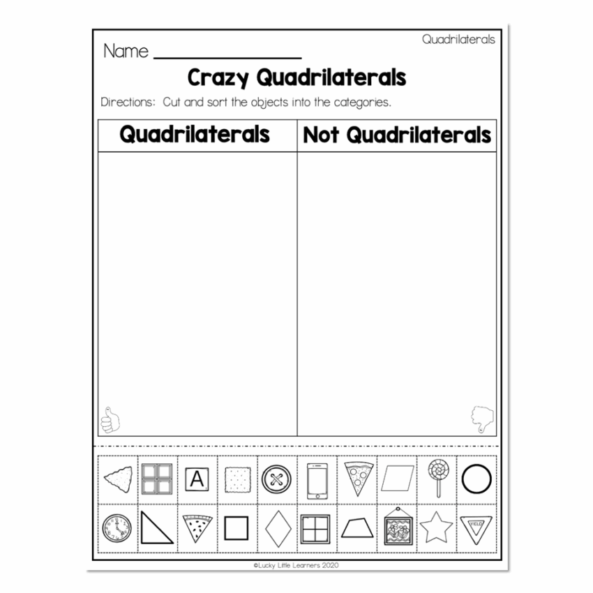 Quadrilateral Puzzle Worksheets - Puzzle Worksheets Printable