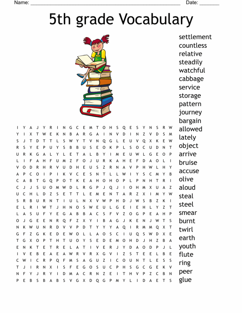 5th Grade Word Puzzle Worksheets - Puzzle Worksheets Printable