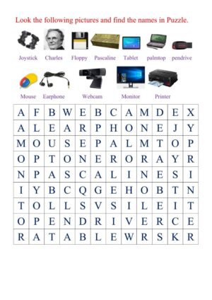 Computer Puzzle Worksheets - Puzzle Worksheets Printable