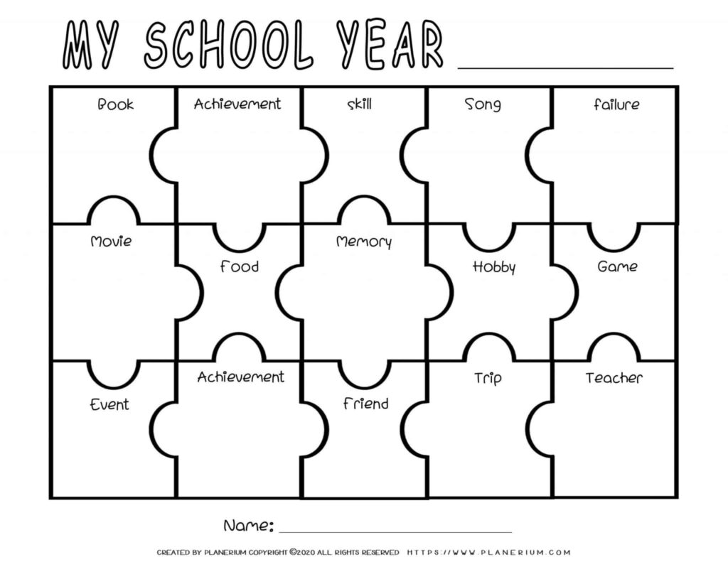 End Of The Year Puzzle Worksheets - Puzzle Worksheets Printable