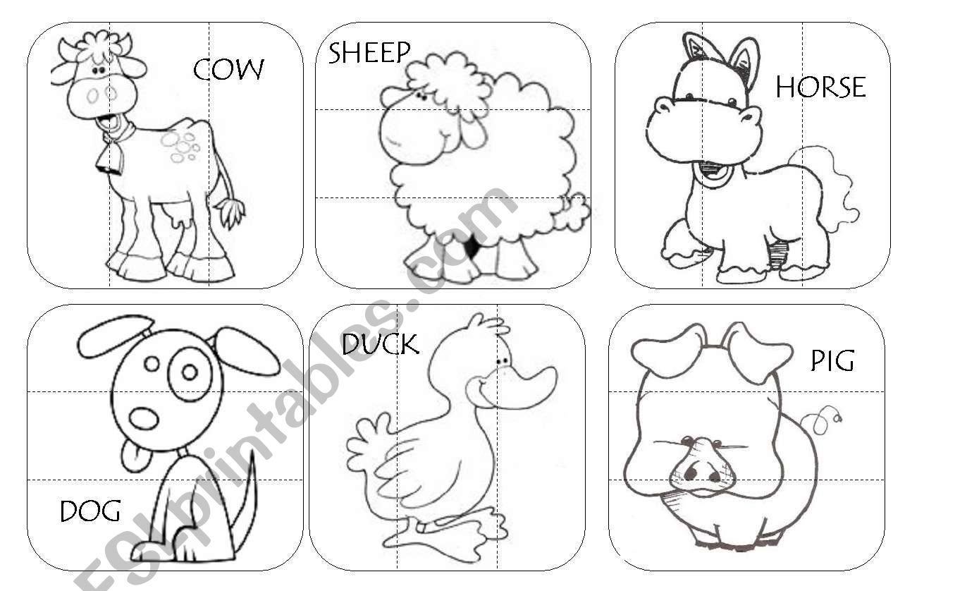 Animals Puzzles Worksheets Puzzle Worksheets Printable Animals Puzzles Worksheets Puzzle Worksheets Printable
