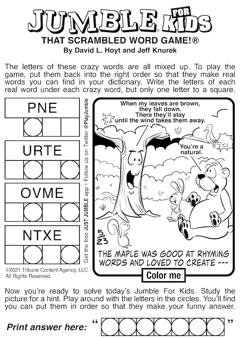 Jumble Puzzle Worksheets Puzzle Worksheets Printable