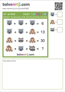 Free Emoji Logic Puzzle Worksheets - Puzzle Worksheets Printable