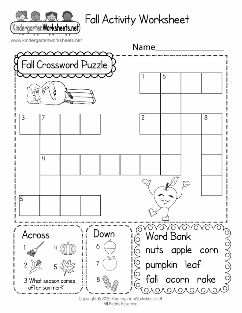 Fall Puzzles Worksheets - Puzzle Worksheets Printable