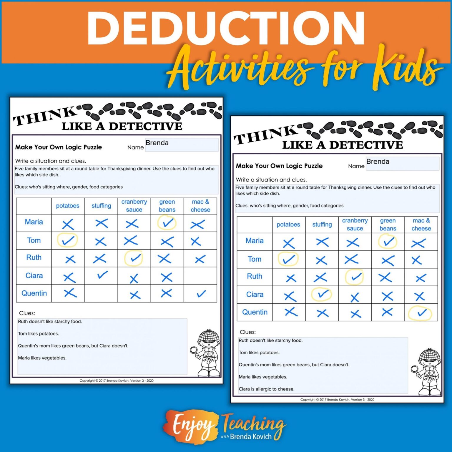 Deductive Reasoning Puzzles Worksheets - Puzzle Worksheets Printable