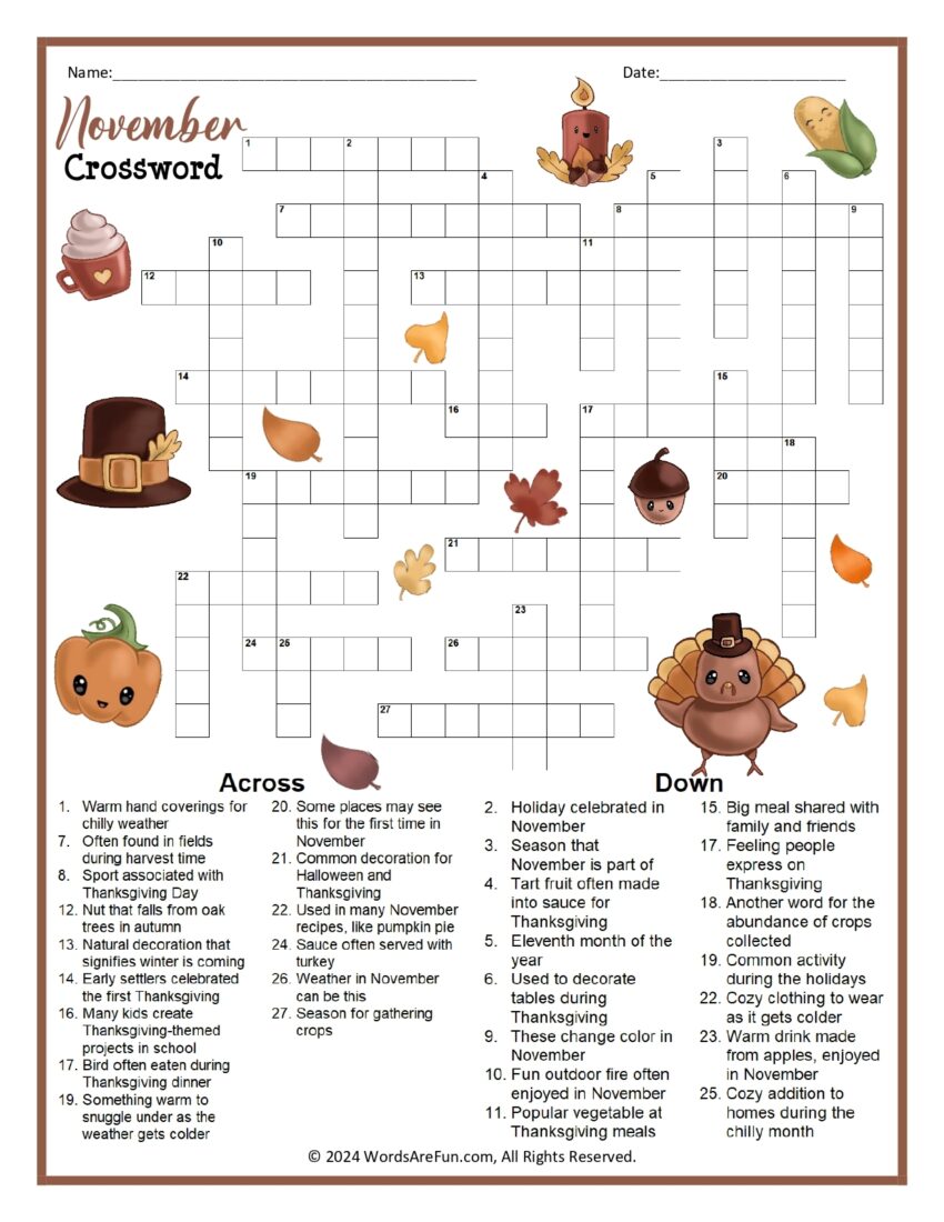 Crossword Puzzle Tagalog Worksheets - Puzzle Worksheets Printable