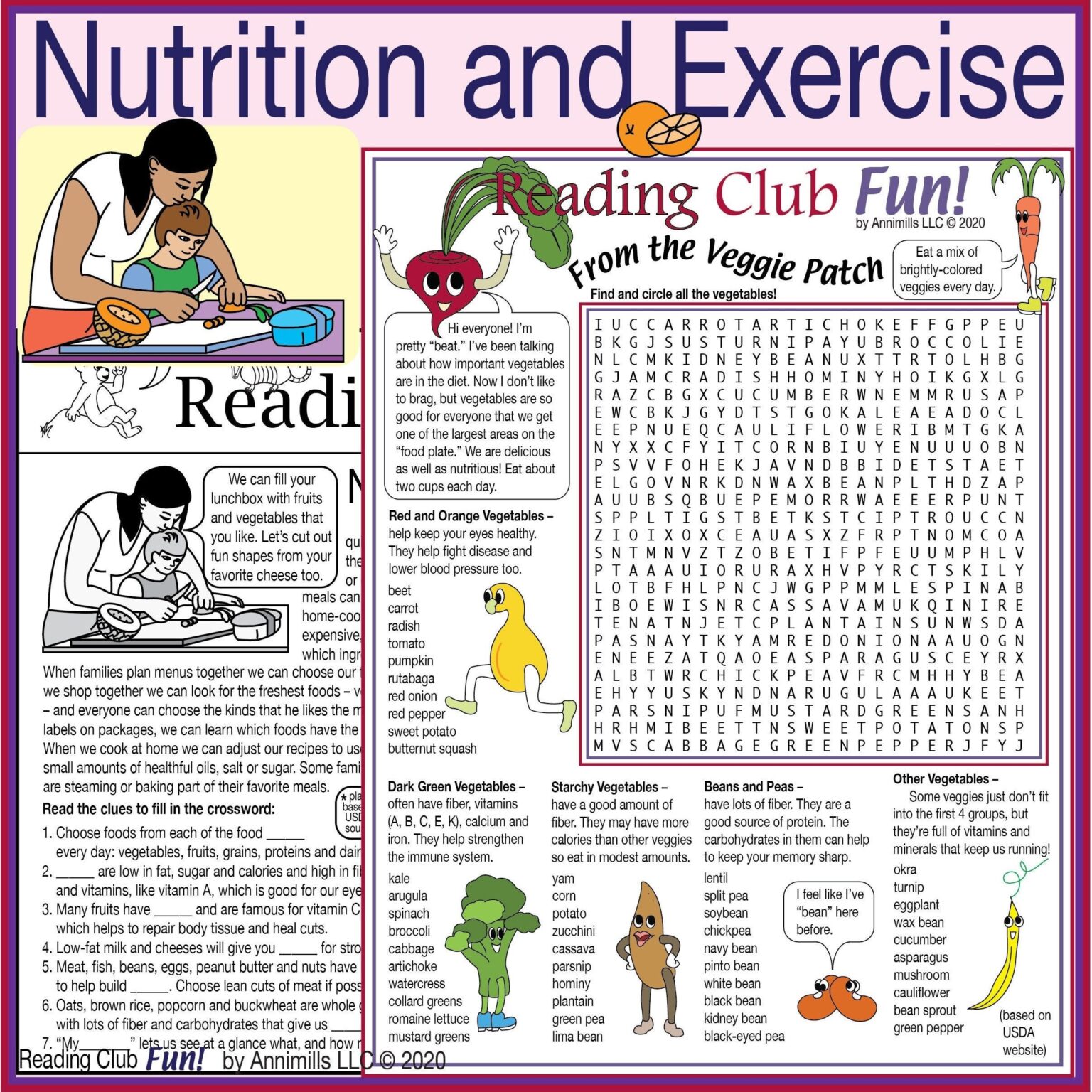 Nutrition Puzzle Worksheets - Puzzle Worksheets Printable