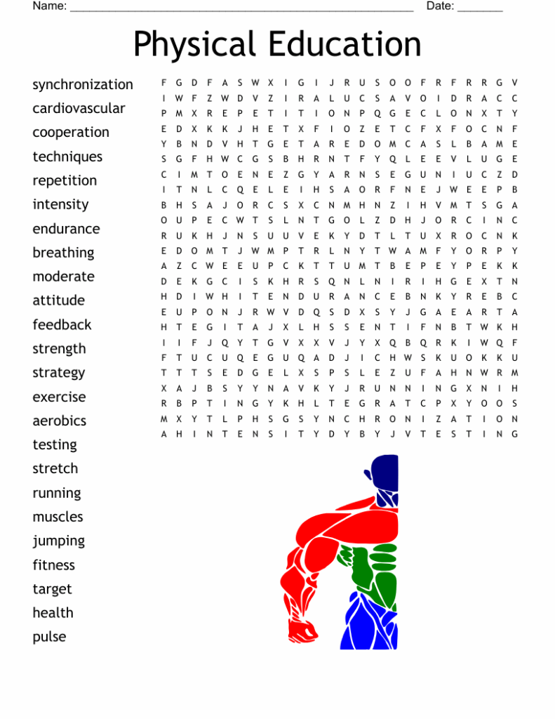Physical Education Puzzles Worksheets - Puzzle Worksheets Printable