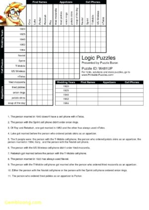 Logic Puzzles Worksheets For Middle School - Puzzle Worksheets Printable