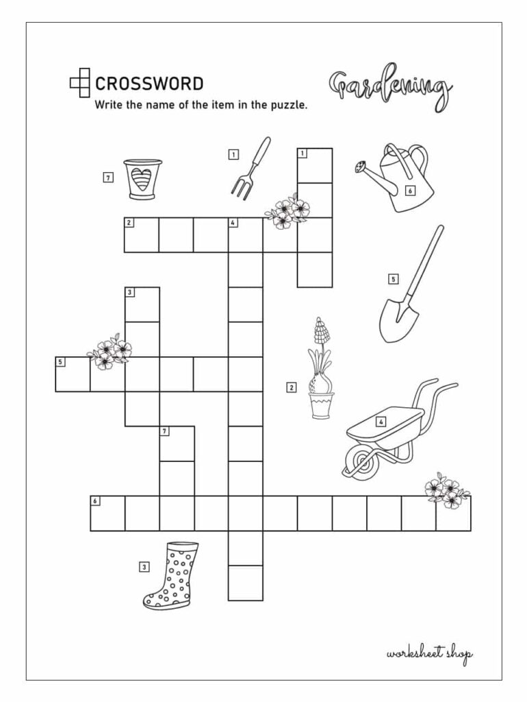 6th Grade Crossword Puzzle Worksheets - Puzzle Worksheets Printable