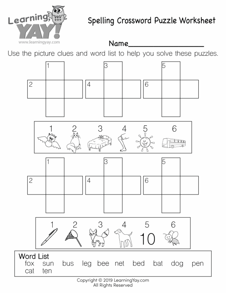Writing Puzzles Worksheets - Puzzle Worksheets Printable