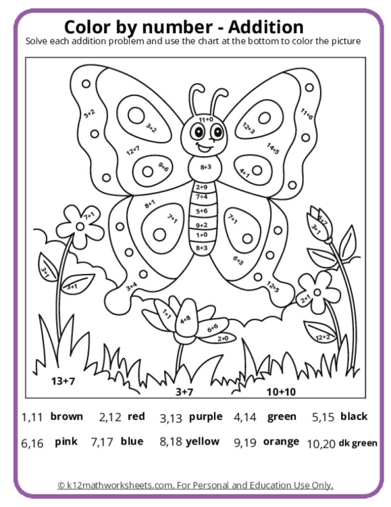 Math Puzzle Coloring Worksheets - Puzzle Worksheets Printable