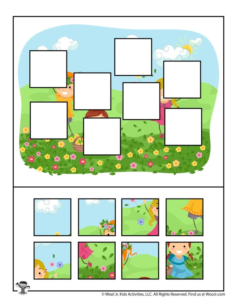 Cut And Paste Puzzle Worksheets - Puzzle Worksheets Printable