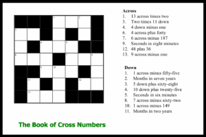 Cross Number Puzzle Worksheet - Puzzle Worksheets Printable
